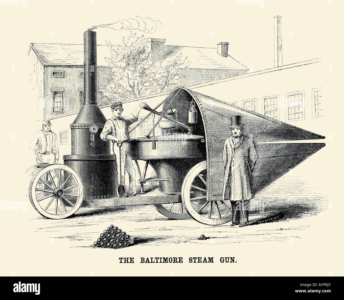 Baltimore Steam Gun Stock Photo - Alamy