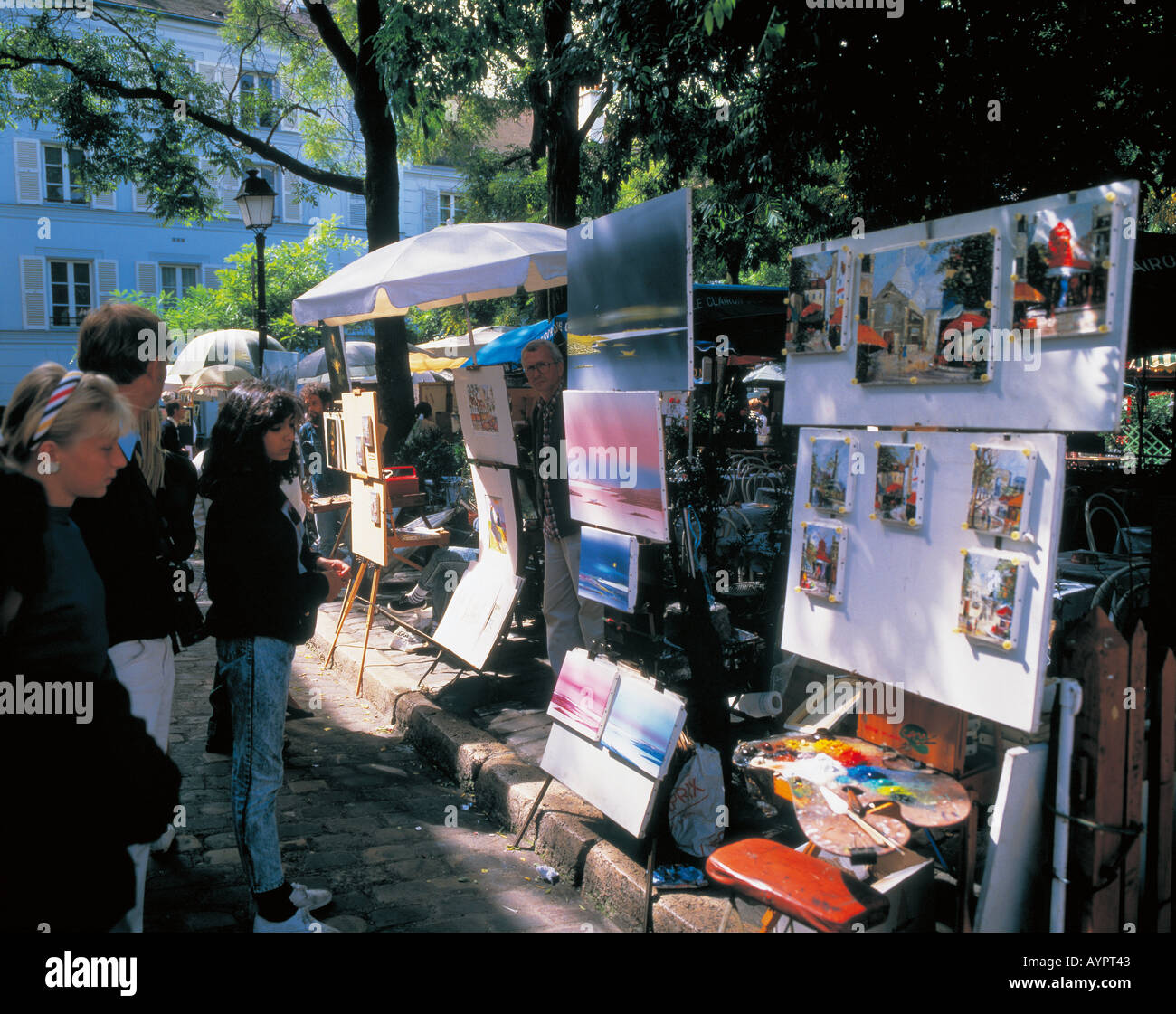 Street Sale of Paintings Stock Photo - Alamy