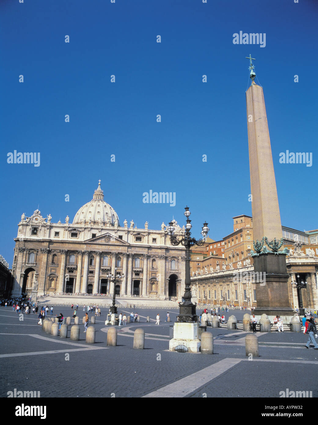 Cross Monument with Building Stock Photo - Alamy