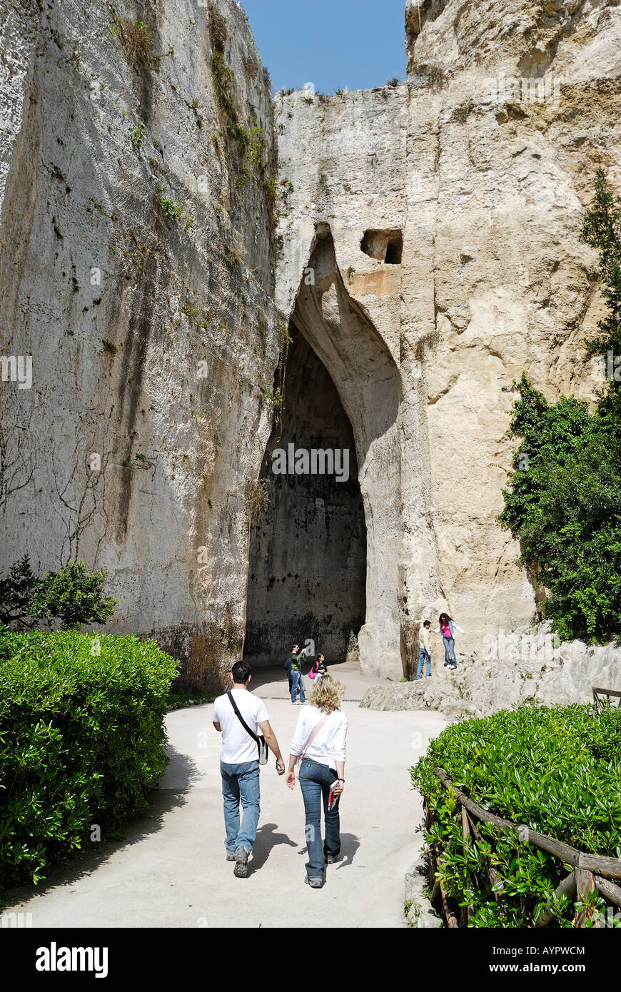 Ancient quarry, Ear of Dionysius, Syracuse Archaeological Park ...