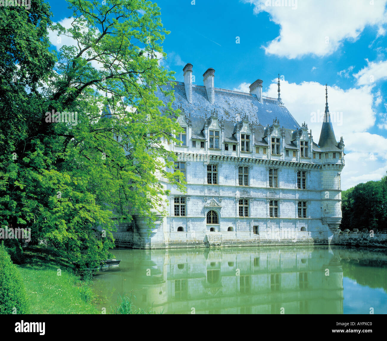 Castle in River Stock Photo - Alamy