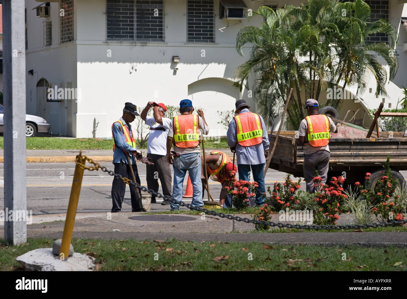 Group of Government workers only one actually working Stock Photo - Alamy