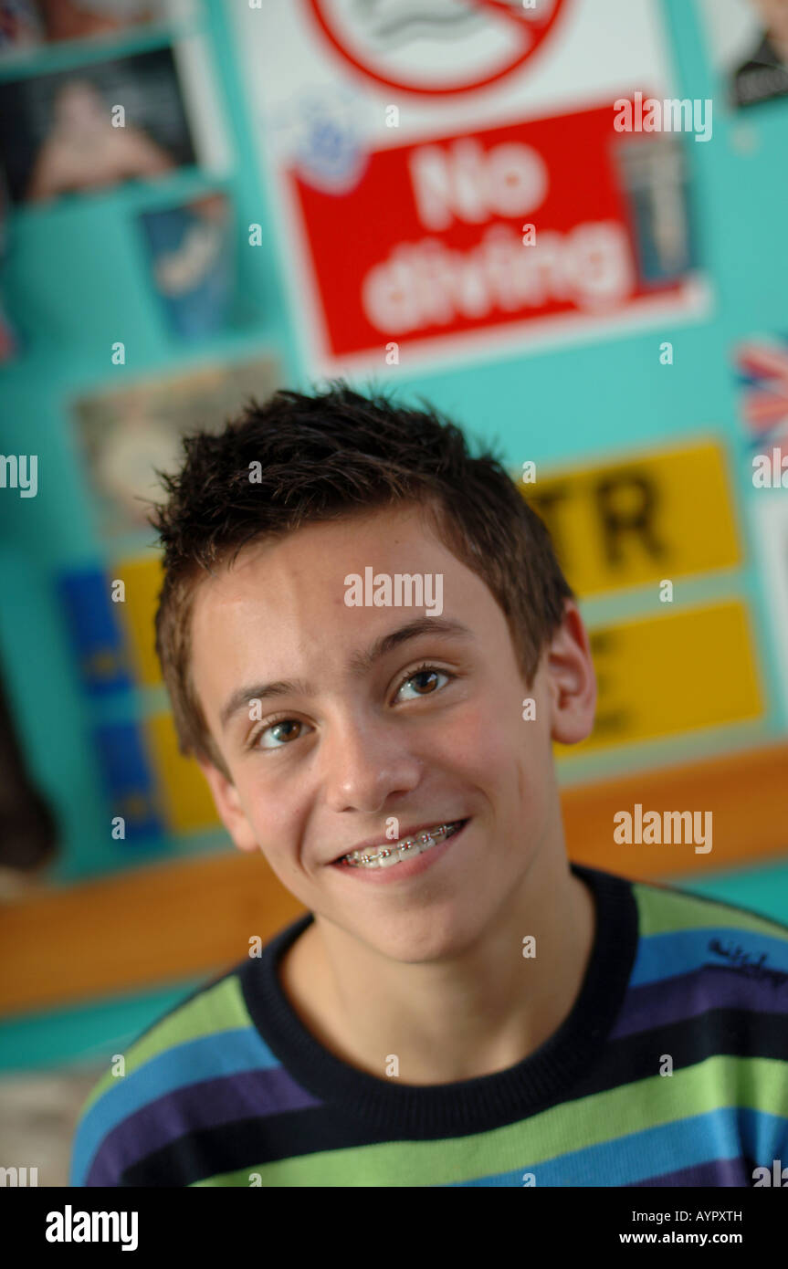 Tom Daley pictured at home in Plymouth Devon Tom has been selected to ...