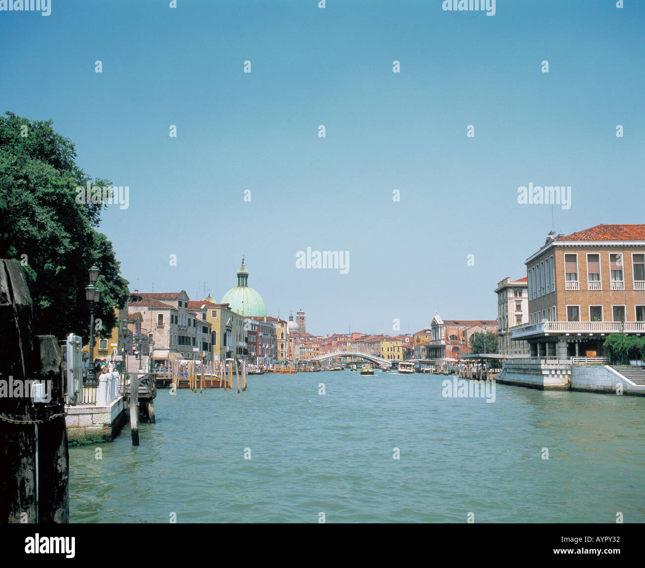 River with Buildings Stock Photo - Alamy