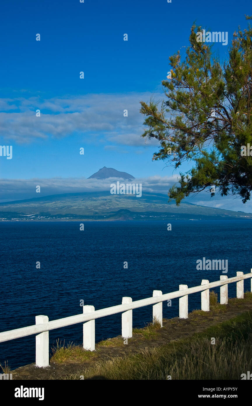 Pico Island and Volcano, Horta, Faial, Azores, Portugal, Atlantic Ocean ...
