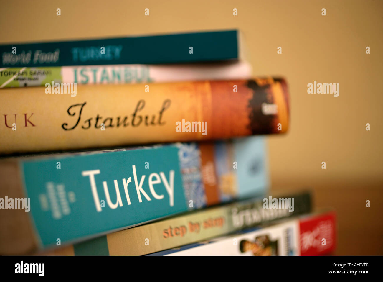 Books on Istanbul and Turkey Stock Photo - Alamy