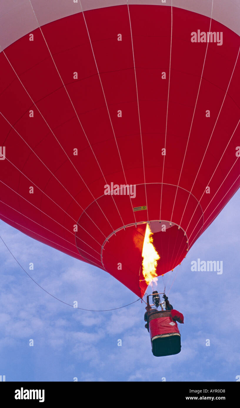 Hot-air balloon and flame Stock Photo - Alamy