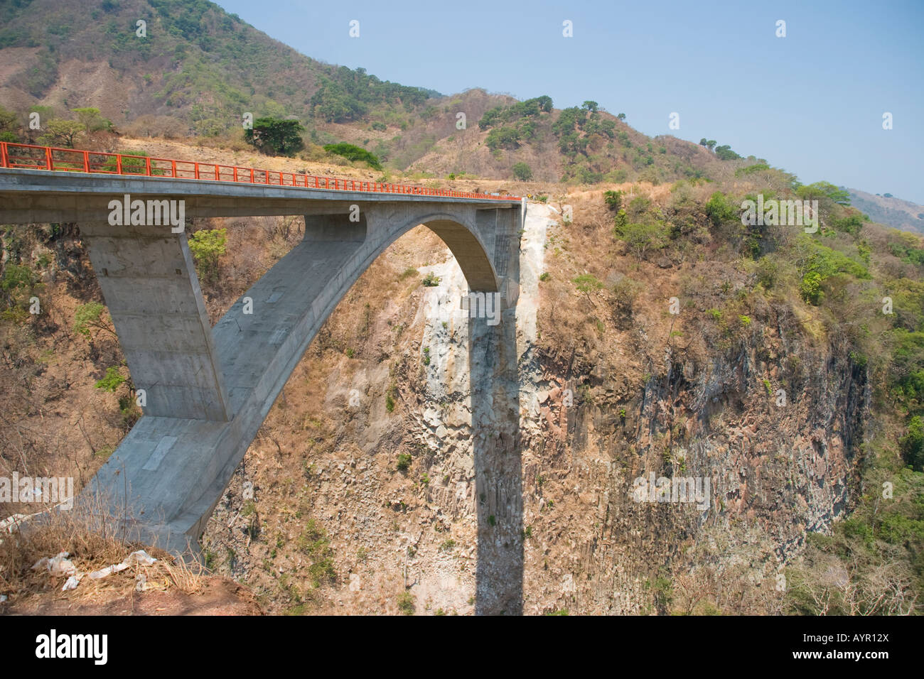 Bridge Over Canyon Stock Photo - Alamy