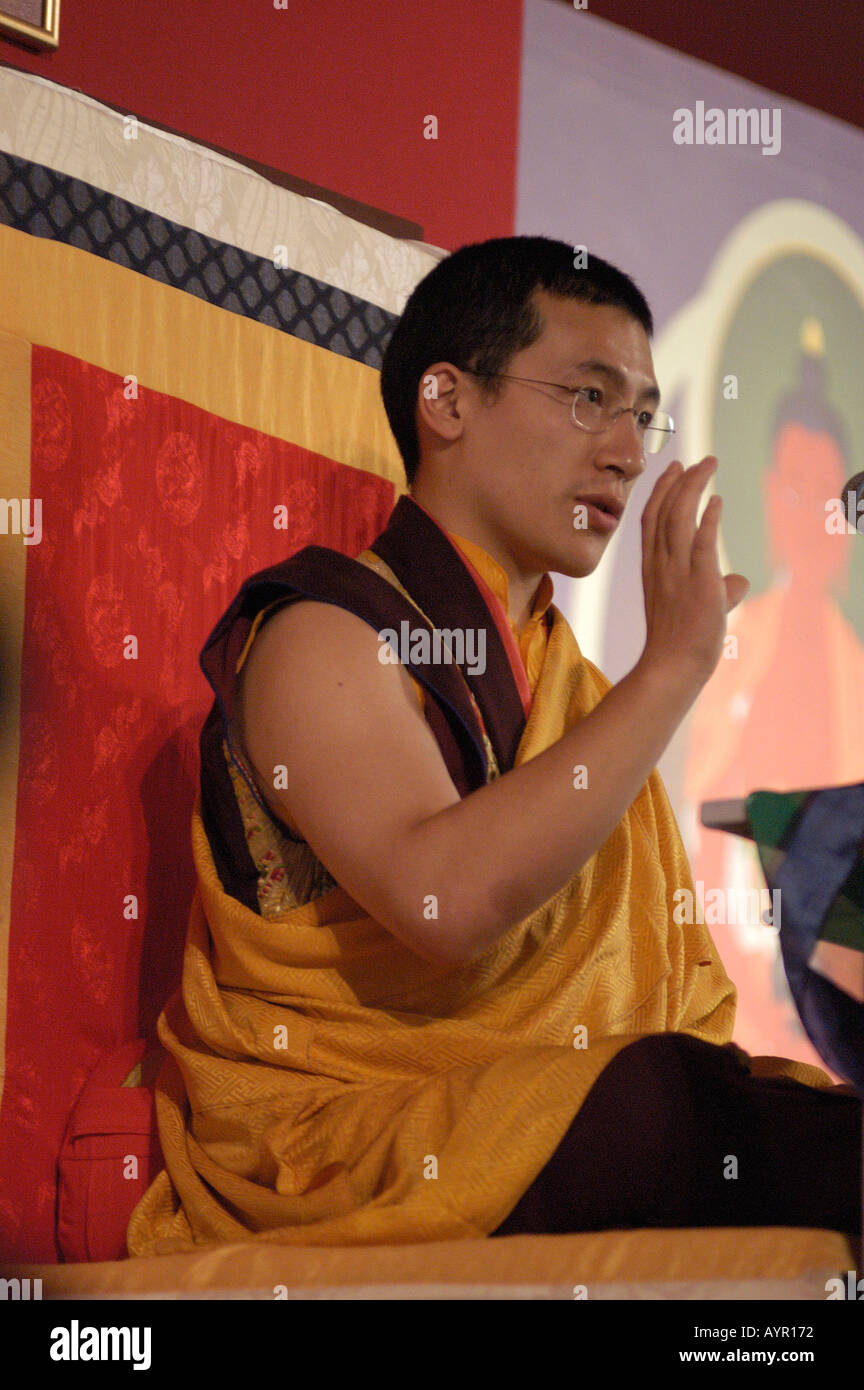 HH XVII Karmapa Thaye Dorje Stock Photo - Alamy