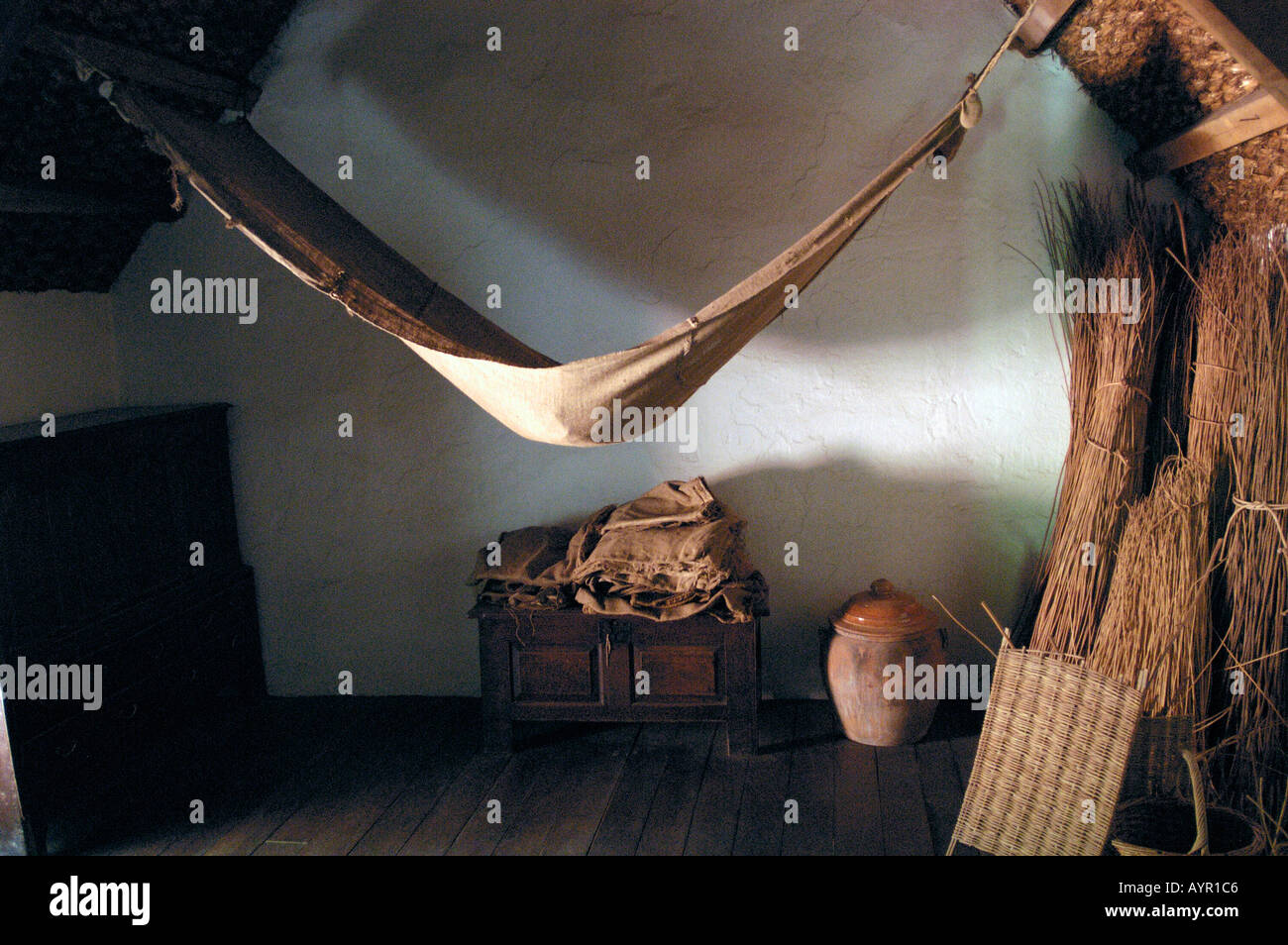 Interior of traditional Welsh cottage room Museum of Welsh Life St ...