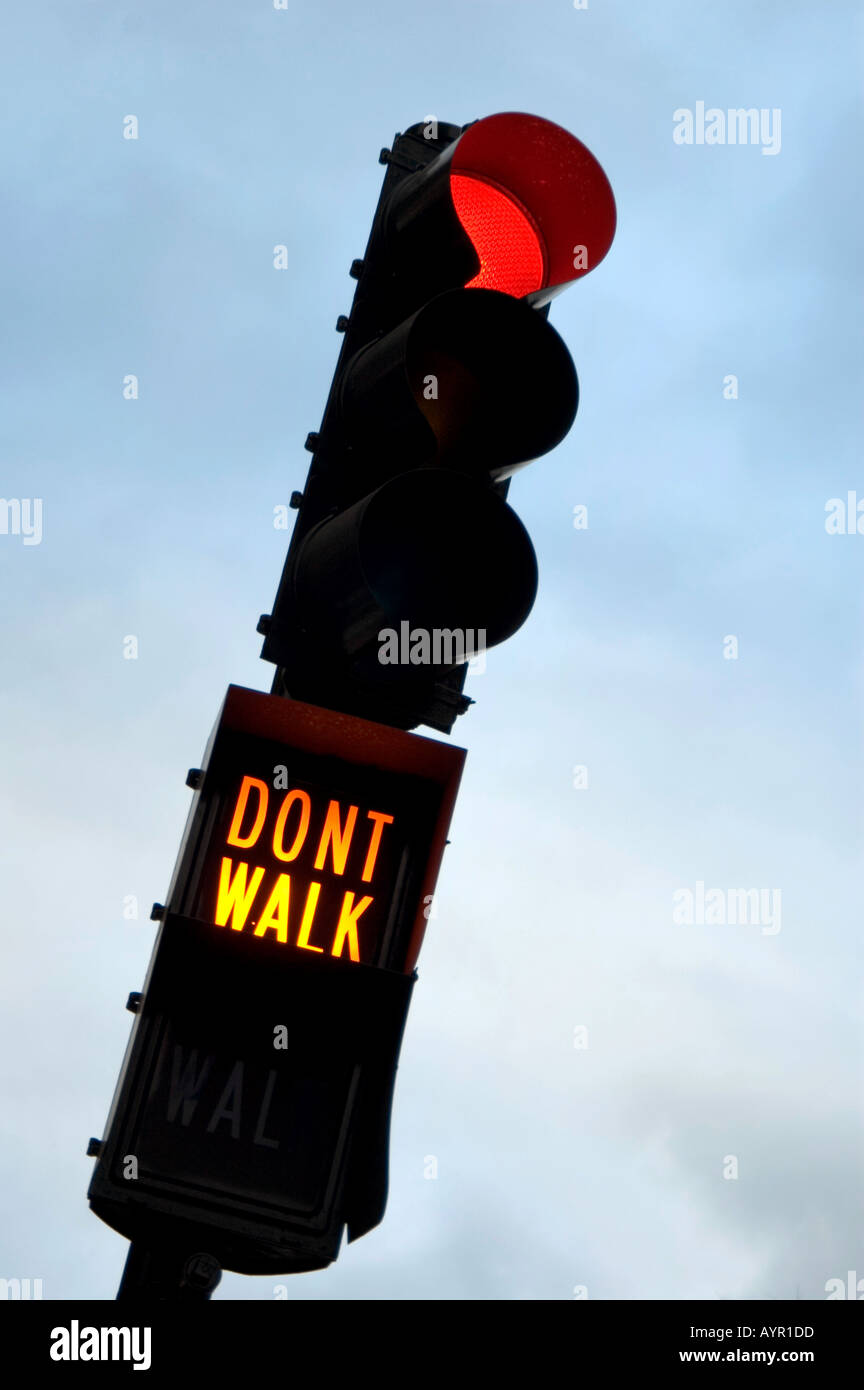 Pedestrian dont walk sign usa hi-res stock photography and images - Alamy