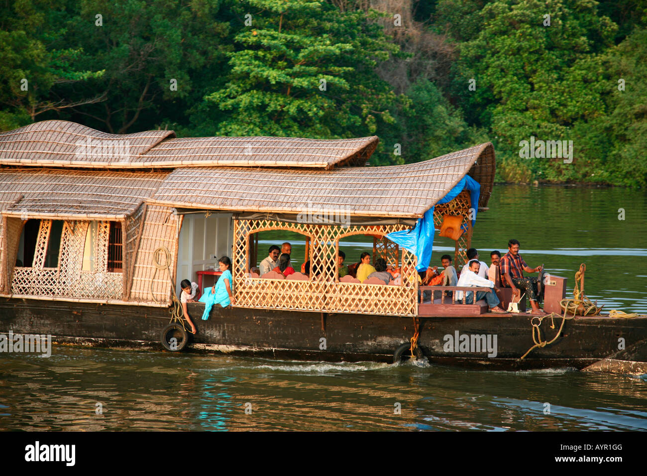 A house boat at kochi,kerala,india Stock Photo - Alamy