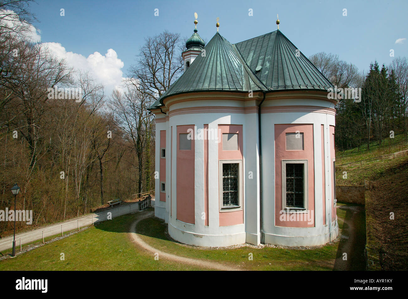 Maria Brunn Church, Baroque church and pilgrimage site, Tittmoning ...