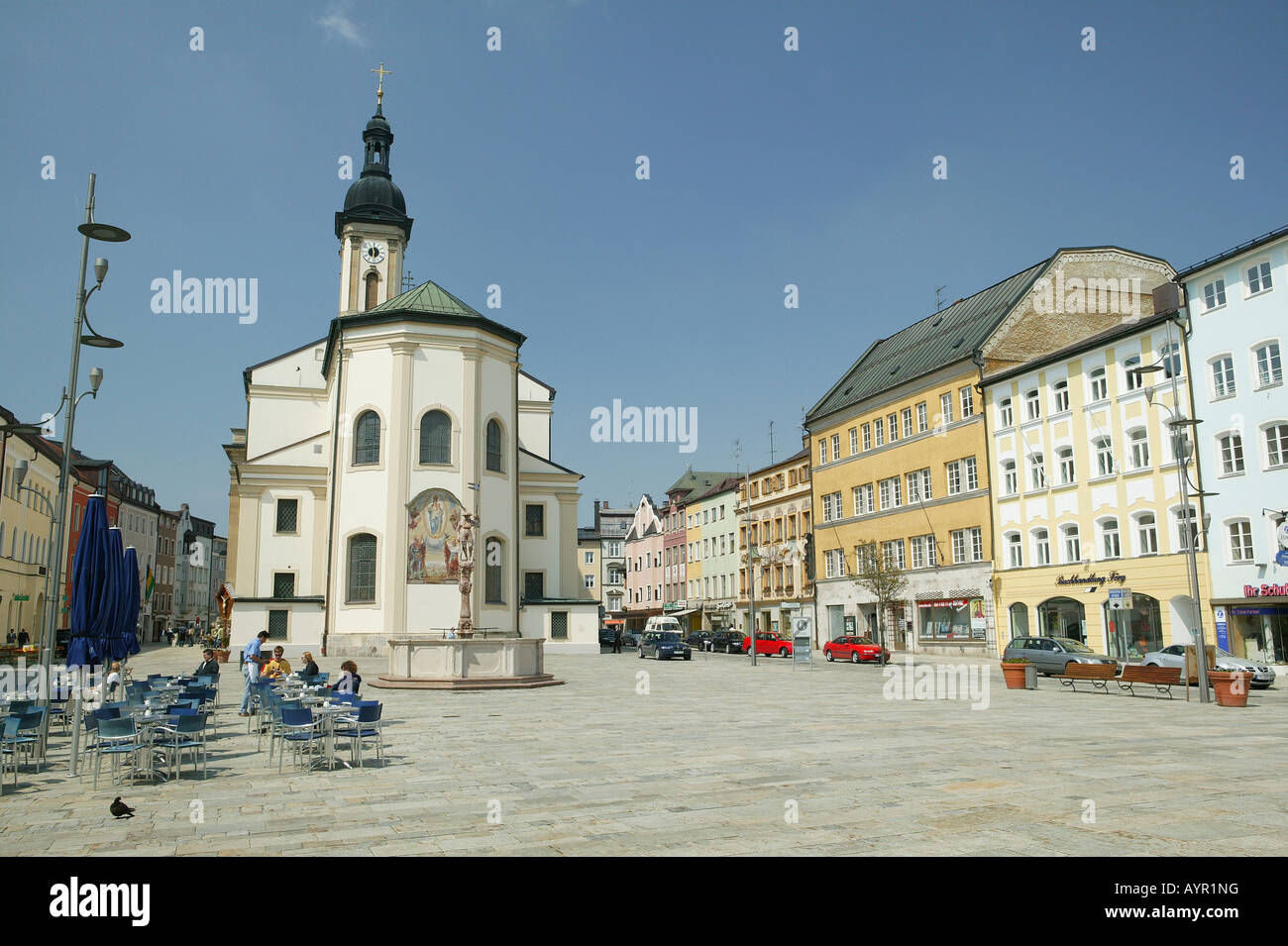 St. Oswald's Church in Traunstein, Upper Bavaria, Bavaria, Germany ...
