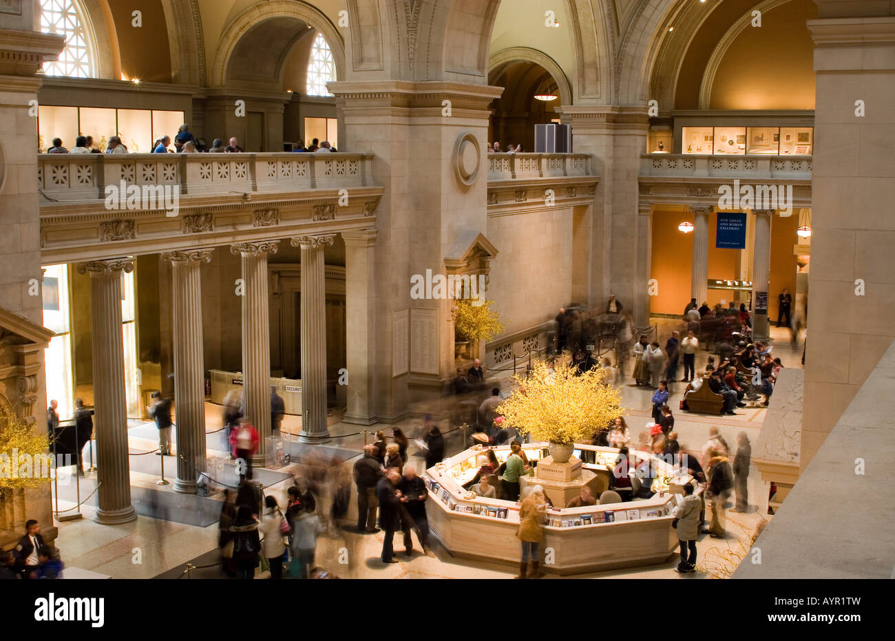The Great Hall of the Metropolitan Museum of Art in Manhattan, New York ...