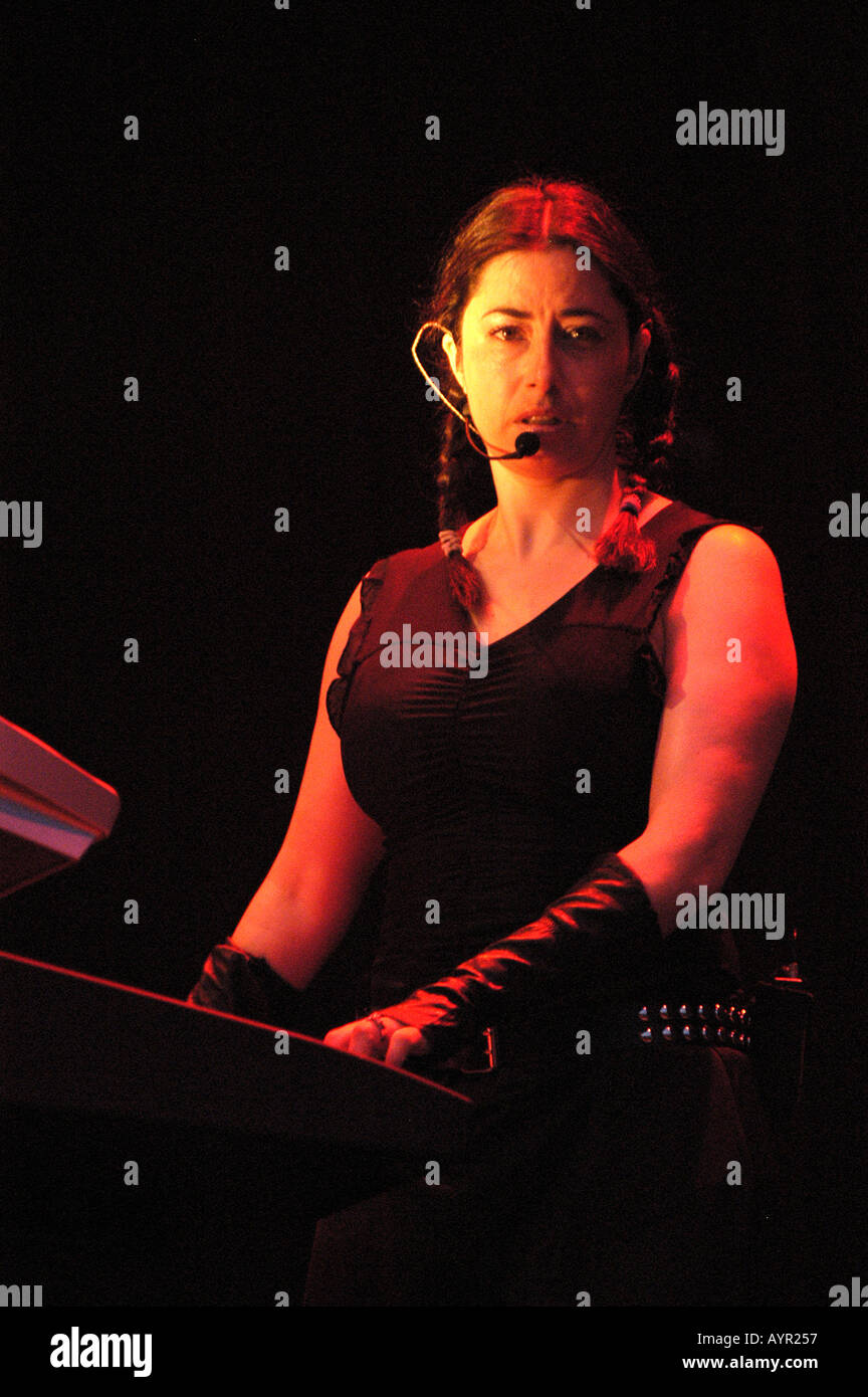 Rachel Z playing keyboard Peter Gabriel Band Stock Photo - Alamy