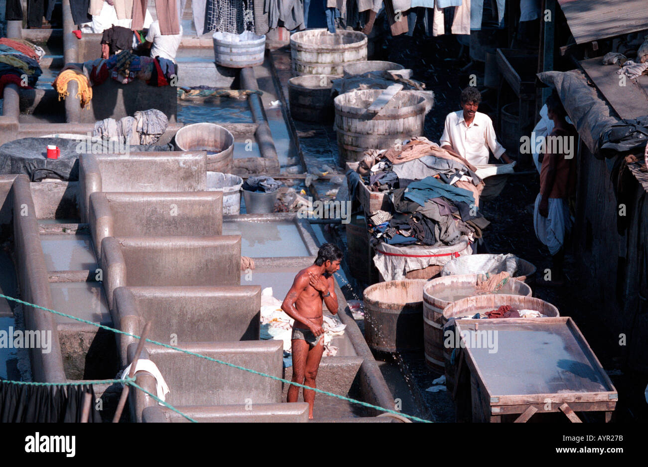 Dhobi ghats Mumbai Bombay Stock Photo - Alamy