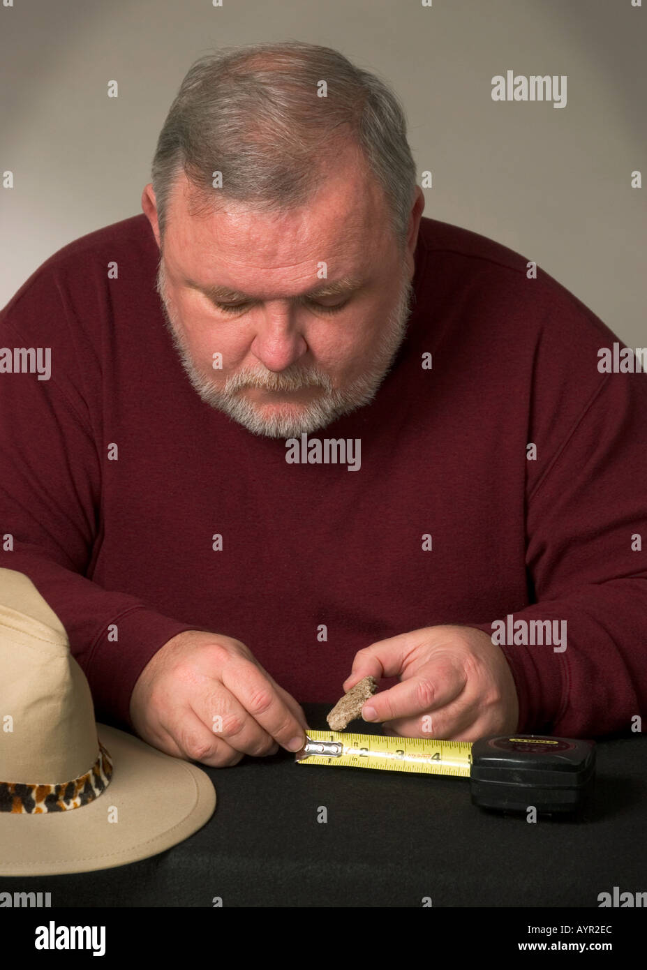Caucasian Male Archaeologist at Work USA Stock Photo - Alamy