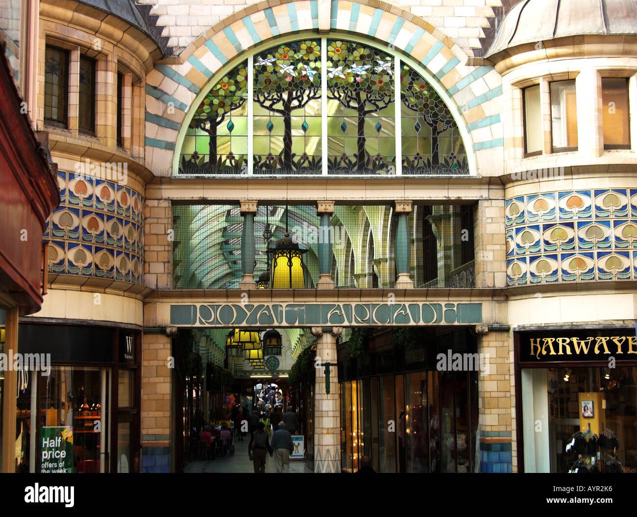 The Royal Arcade Norwich City Centre EDITORIAL USE ONLY Stock Photo - Alamy