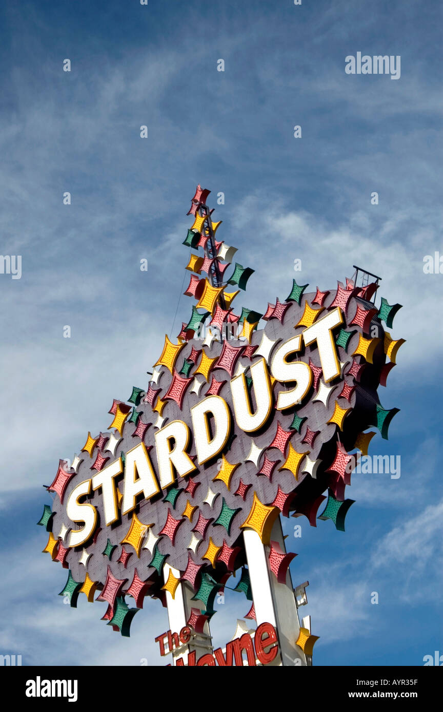 STARDUST HOTEL SIGN LAS VEGAS NEVADA UNITED STATES OF AMERICA USA Stock ...