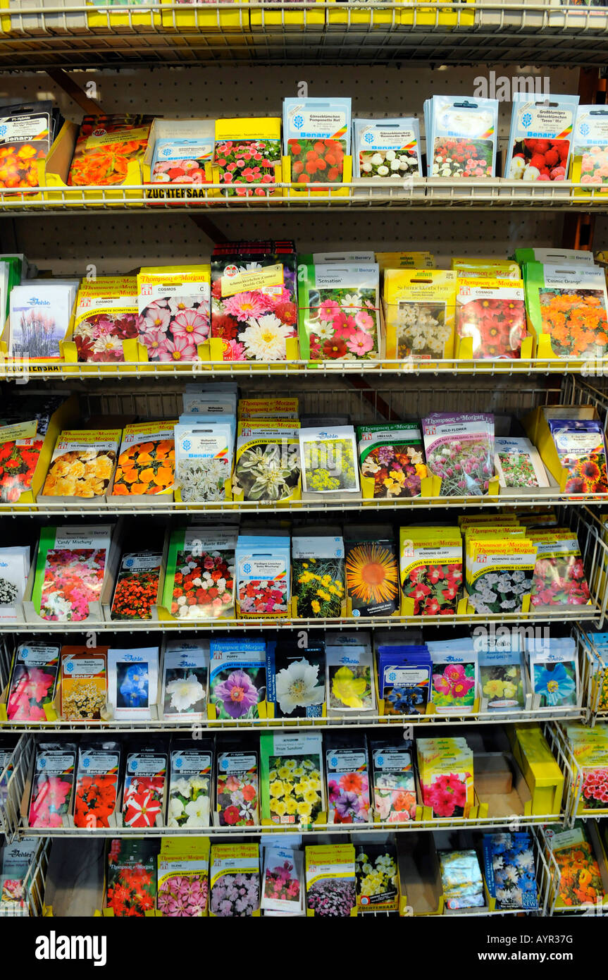 Various types of flower seed packets Stock Photo - Alamy