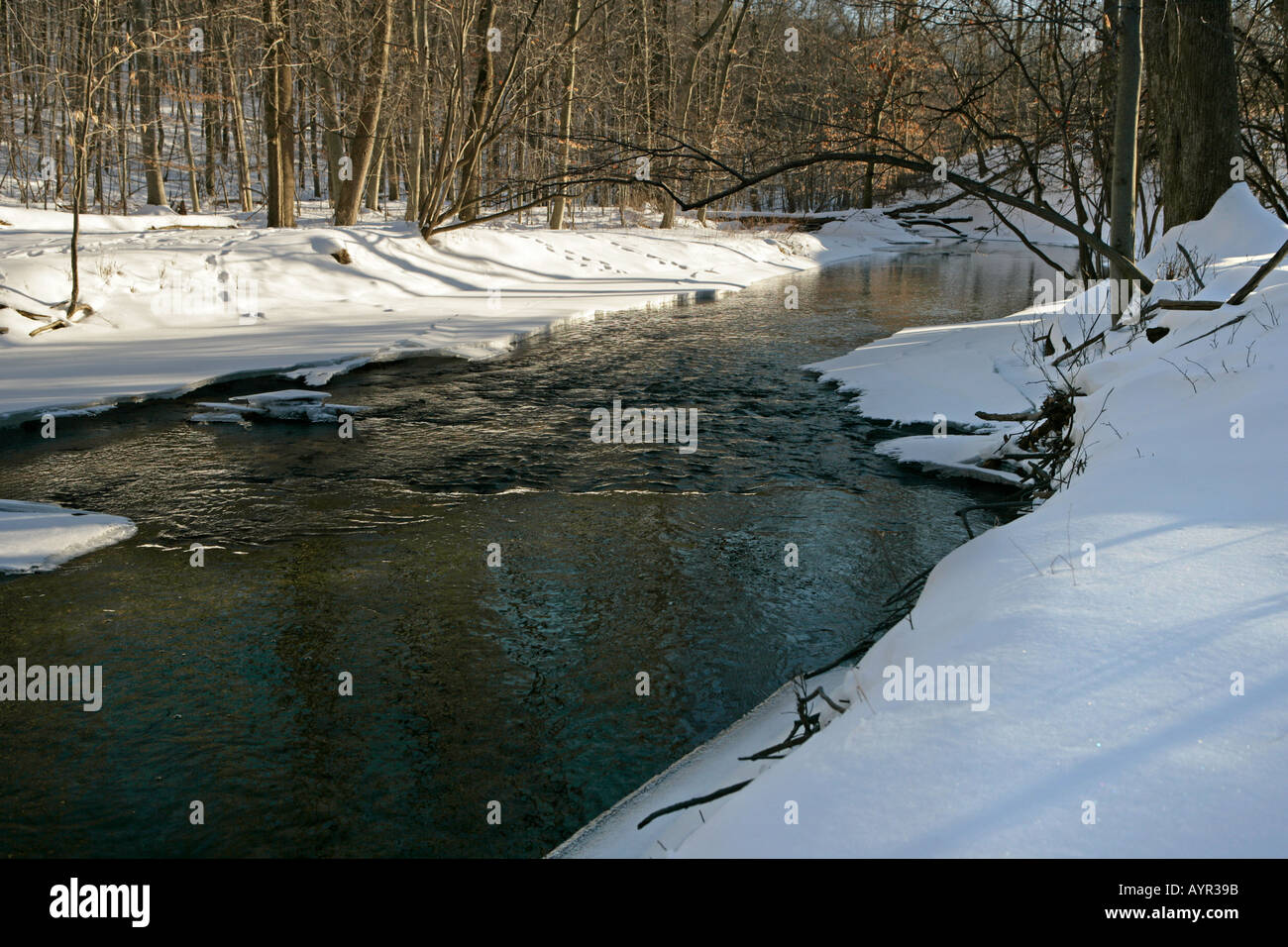 Winter stream ice hi-res stock photography and images - Alamy