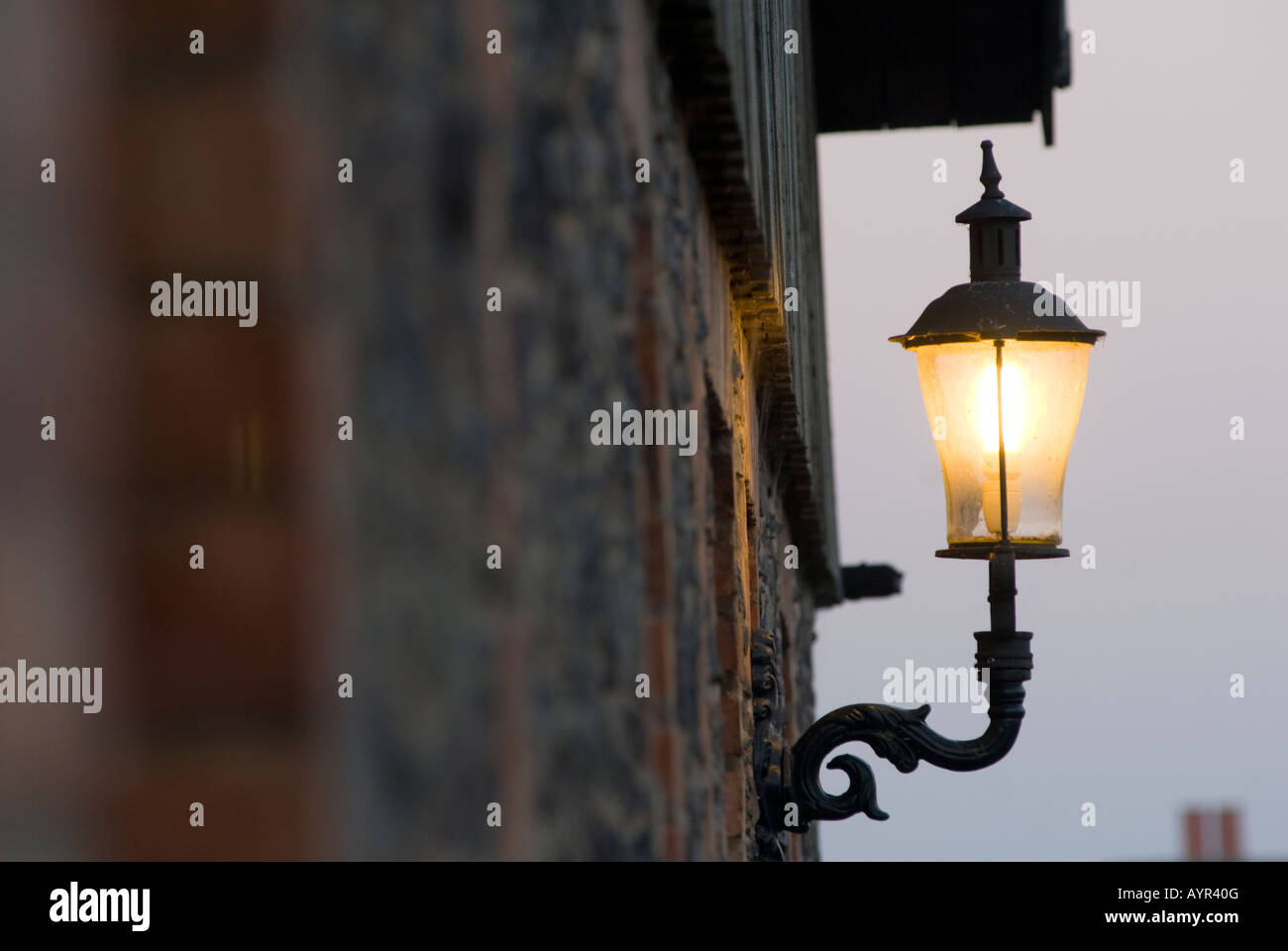 exterior light outside a building at dusk Stock Photo - Alamy
