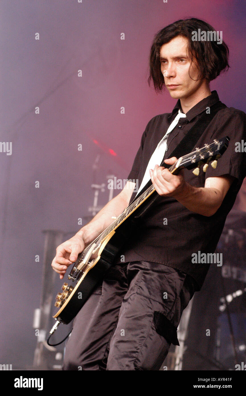 Terminal Choice gothic band member performing live at Castle Party ...