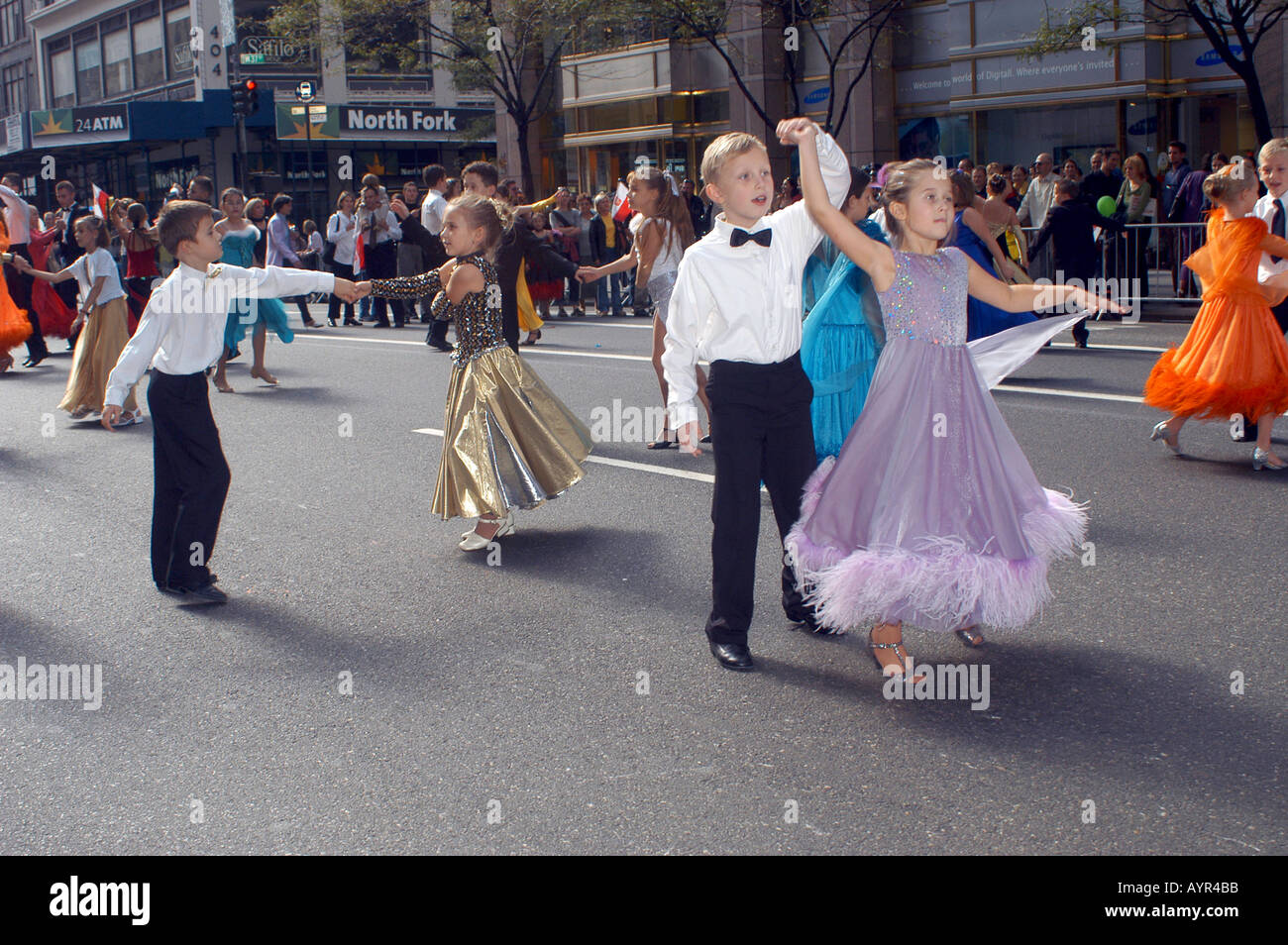 Polish children perform their Ballroom Dancing routines in the 65th ...