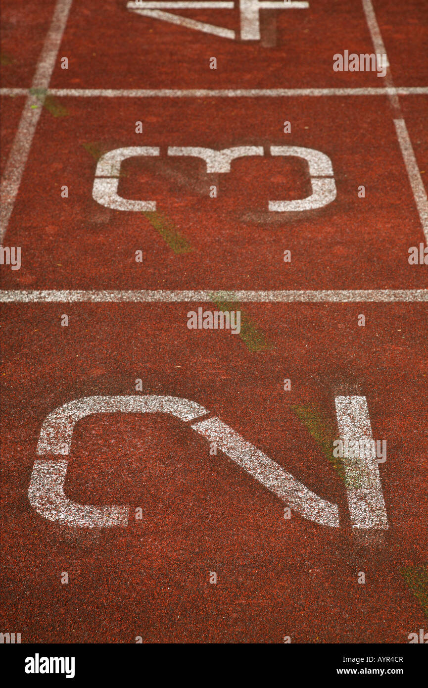 Track number 3 of a running track hi-res stock photography and images ...