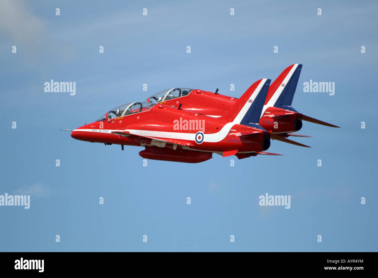 Red Arrows in flight Stock Photo - Alamy