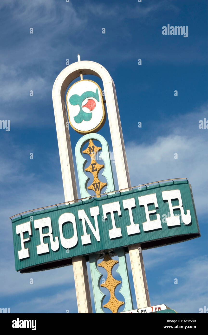 SIGN FOR HOTEL CASINO FRONTIER LAS VEGAS NEVADA UNITED STATES OF ...