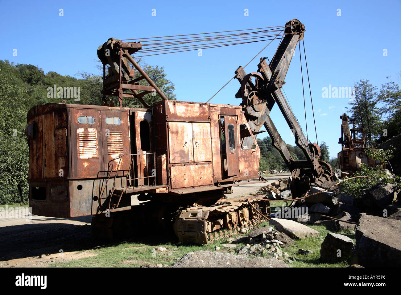 Digger tracks hi-res stock photography and images - Alamy
