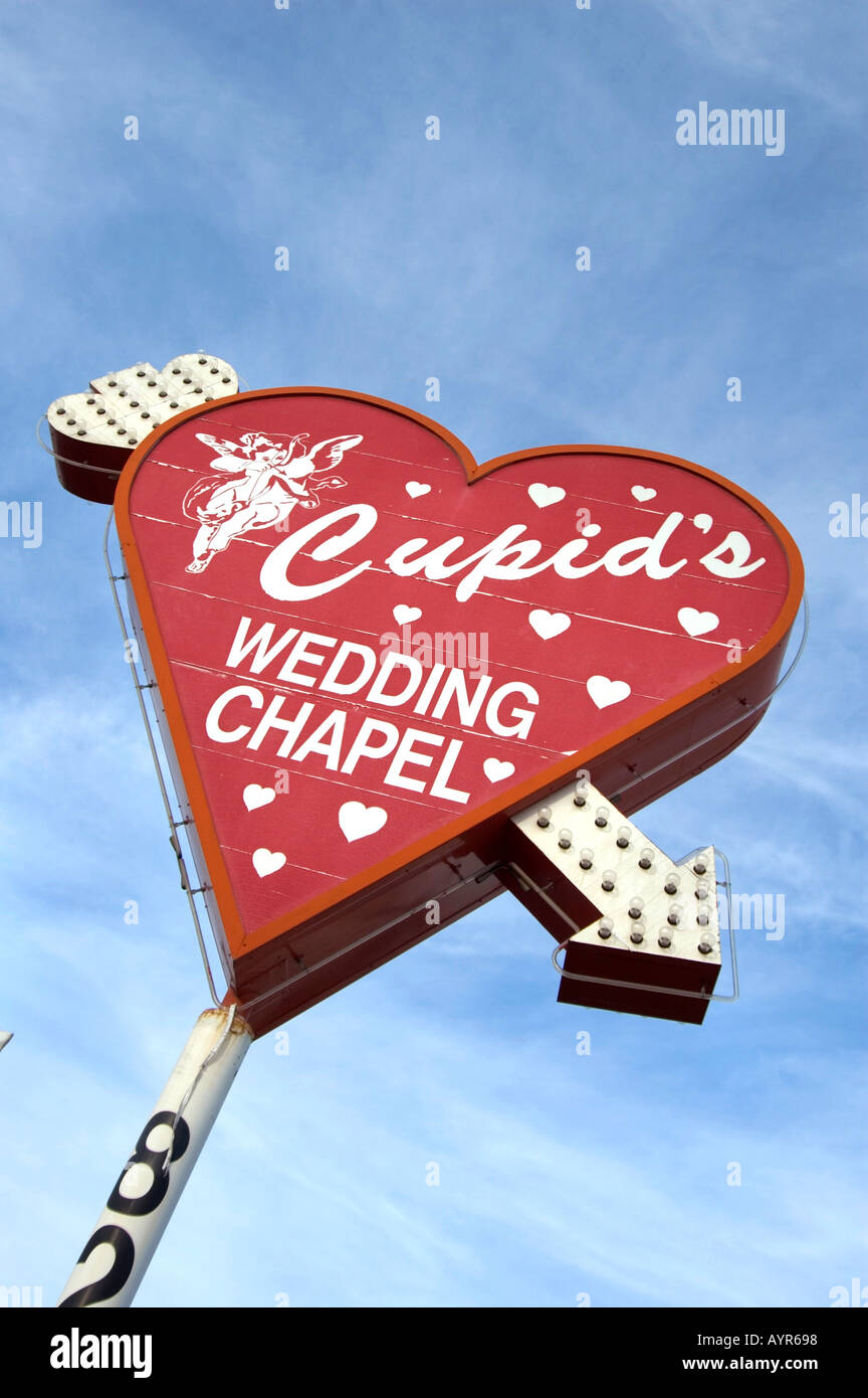 HEART SIGN INDICATING CUPID S WEDDING CHAPEL LAS VEGAS NEVADA UNITED ...