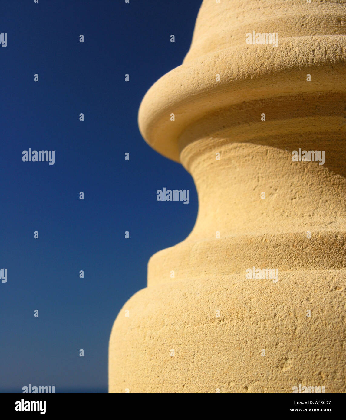 Blue sky and a sandstone pillar Stock Photo - Alamy