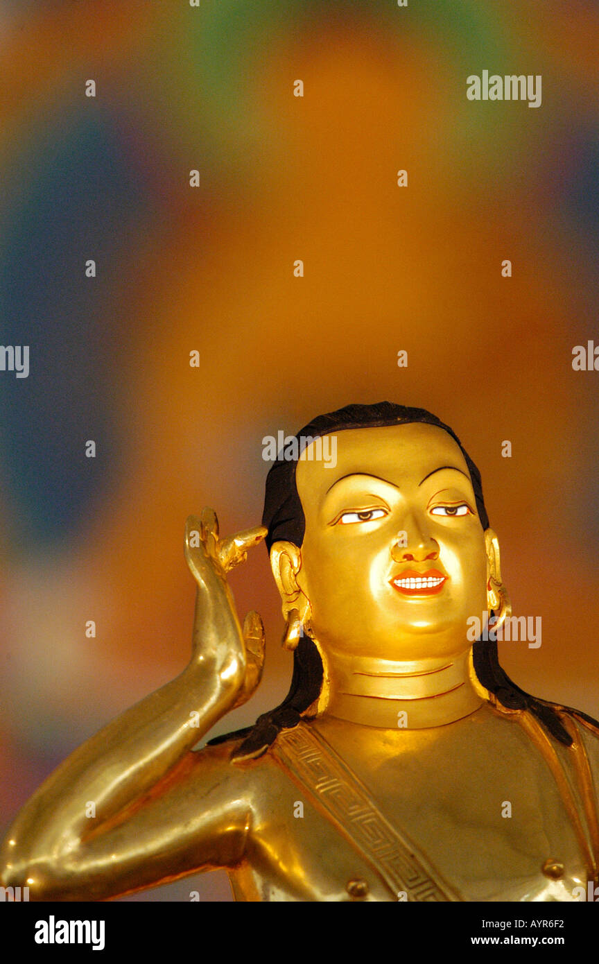Statue of Milarepa Stock Photo - Alamy