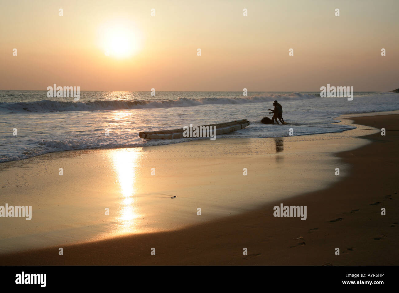 sunset at kovalam, kerala,india Stock Photo - Alamy