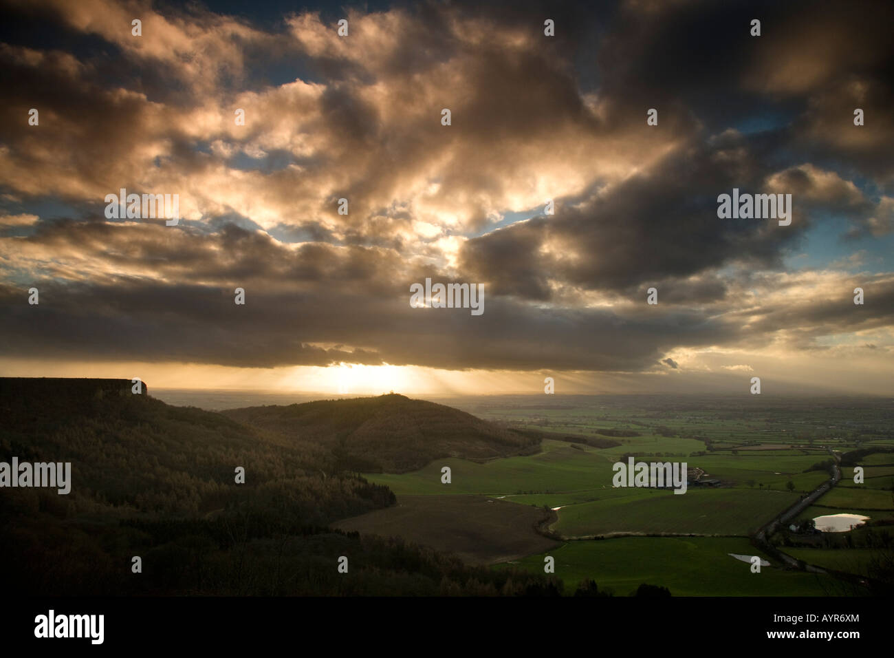 Hood Hill and Sutton Bank North York Moors National Park Yorkshire ...