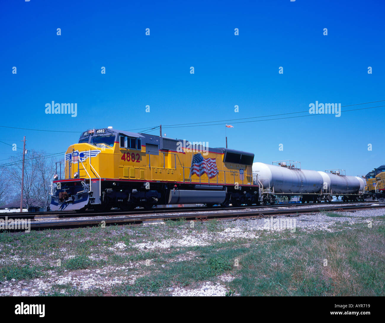 Union Pacific Railroad Texas USA. Photo by Willy Matheisl Stock Photo ...