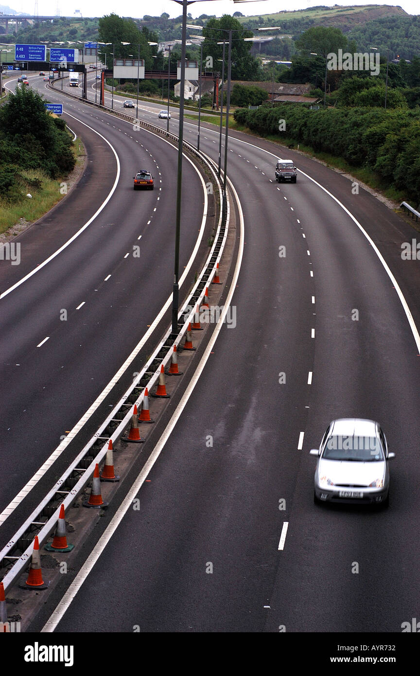 Wales motorway hi-res stock photography and images - Alamy