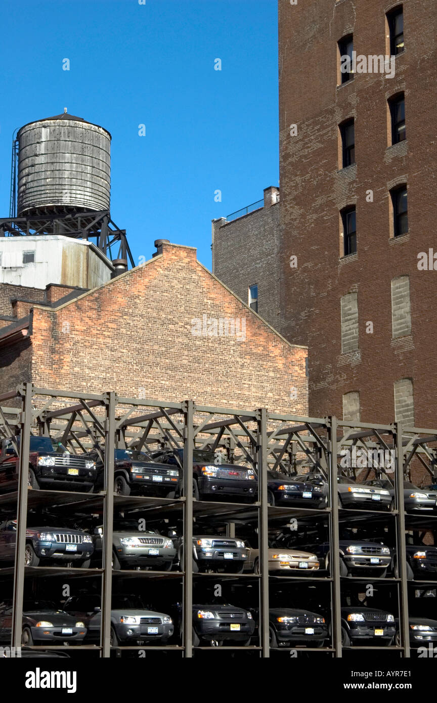 SPACE SAVING CAR PARK MULTI STORAGE SYSTEM LOWER EAST SIDE MANHATTAN ...