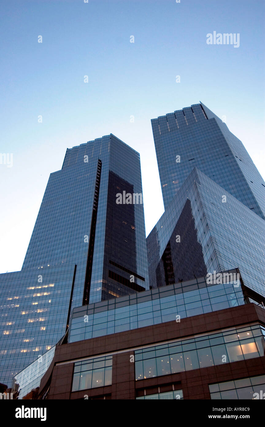 "TIME WARNER CENTER" BUILDING AT COLUMBUS CIRCLE MANHATTAN NEW YORK ...