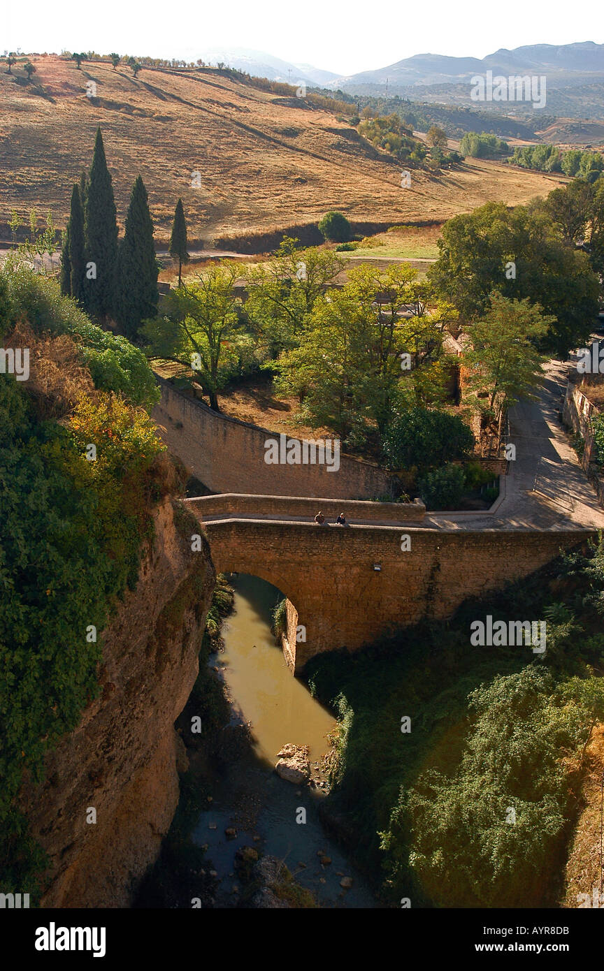 Old bridge Ronda Andalusia Spain Stock Photo - Alamy