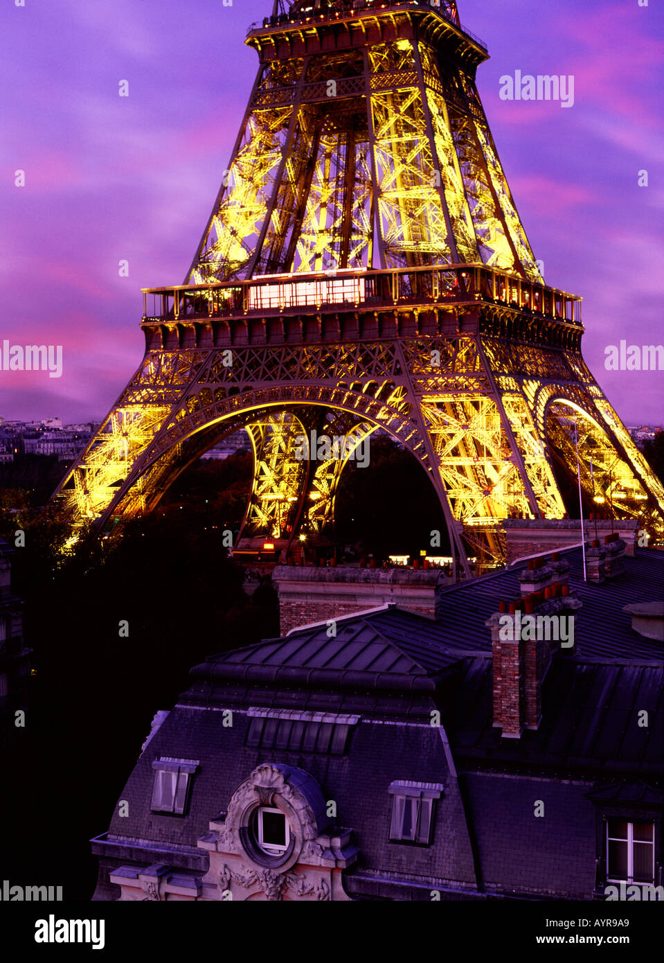 Eiffel tower mid hi-res stock photography and images - Alamy