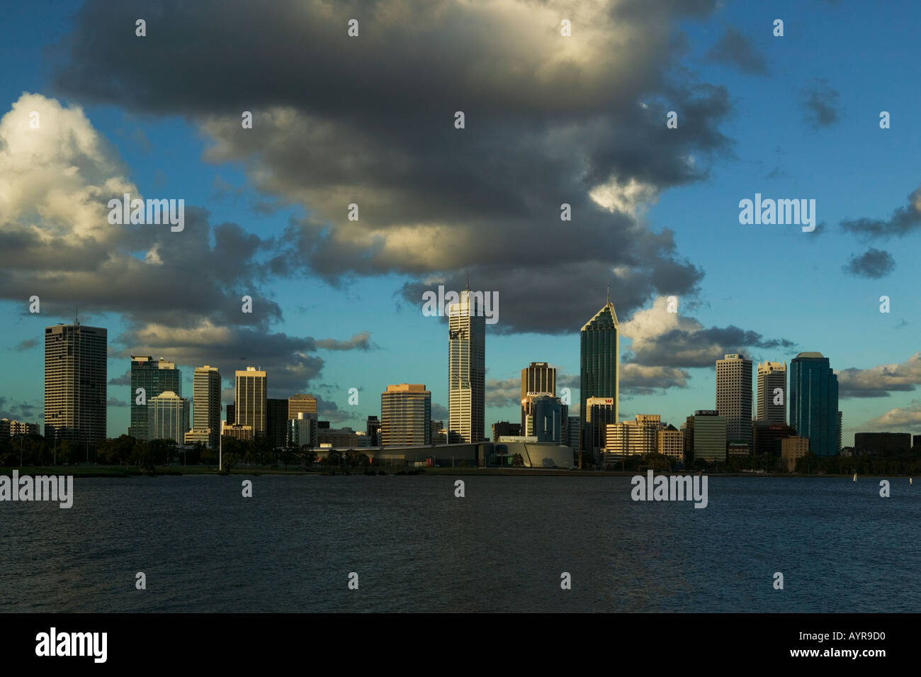 Perth city centre in evening Stock Photo - Alamy
