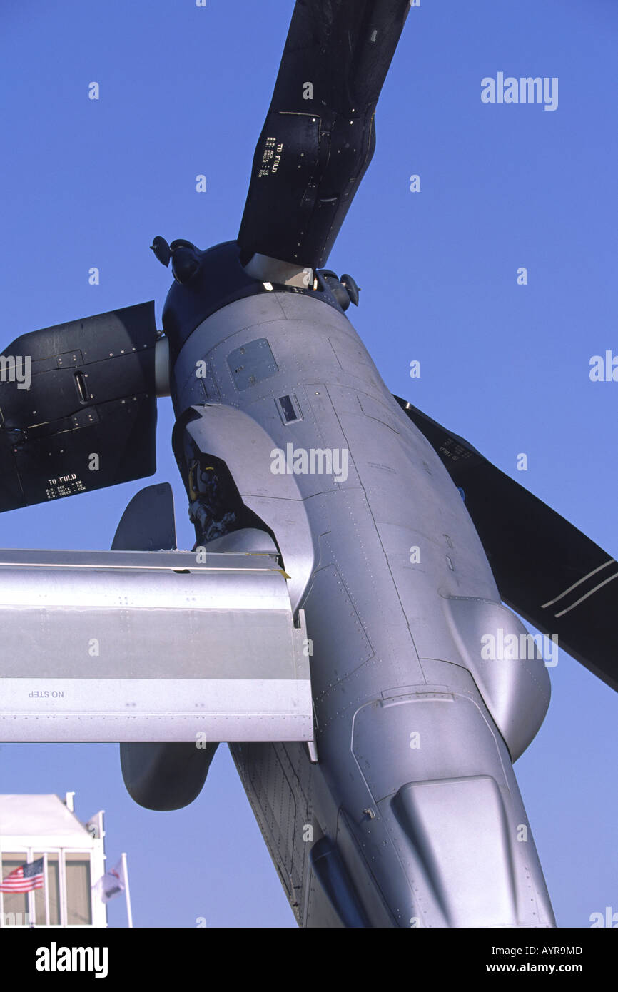 Bell Boeing VM-22B Osprey engine nacelle and propeller assembly on ...