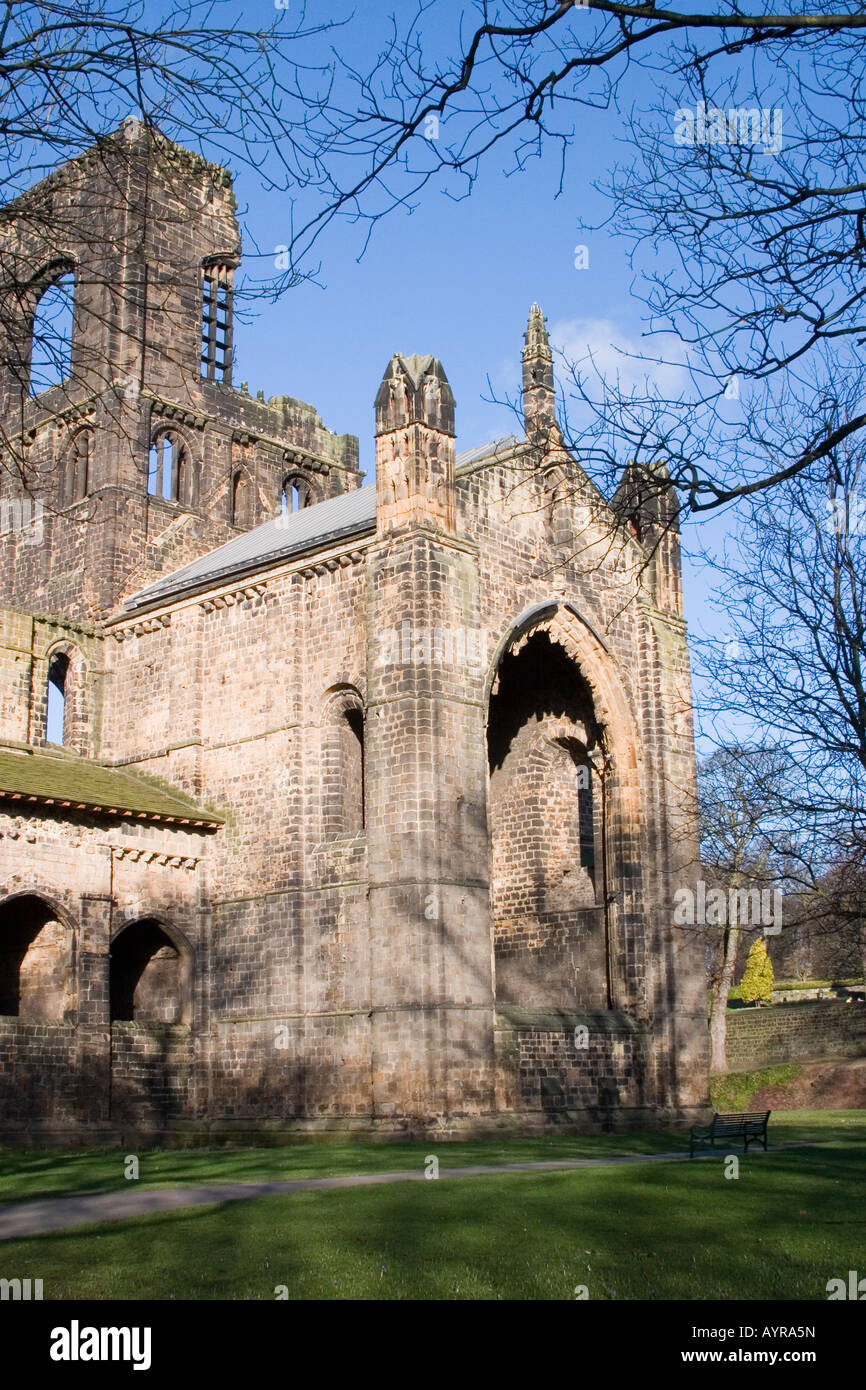 Kirkstall Abbey Leeds West Yorkshire UK Feb 2008 Stock Photo - Alamy