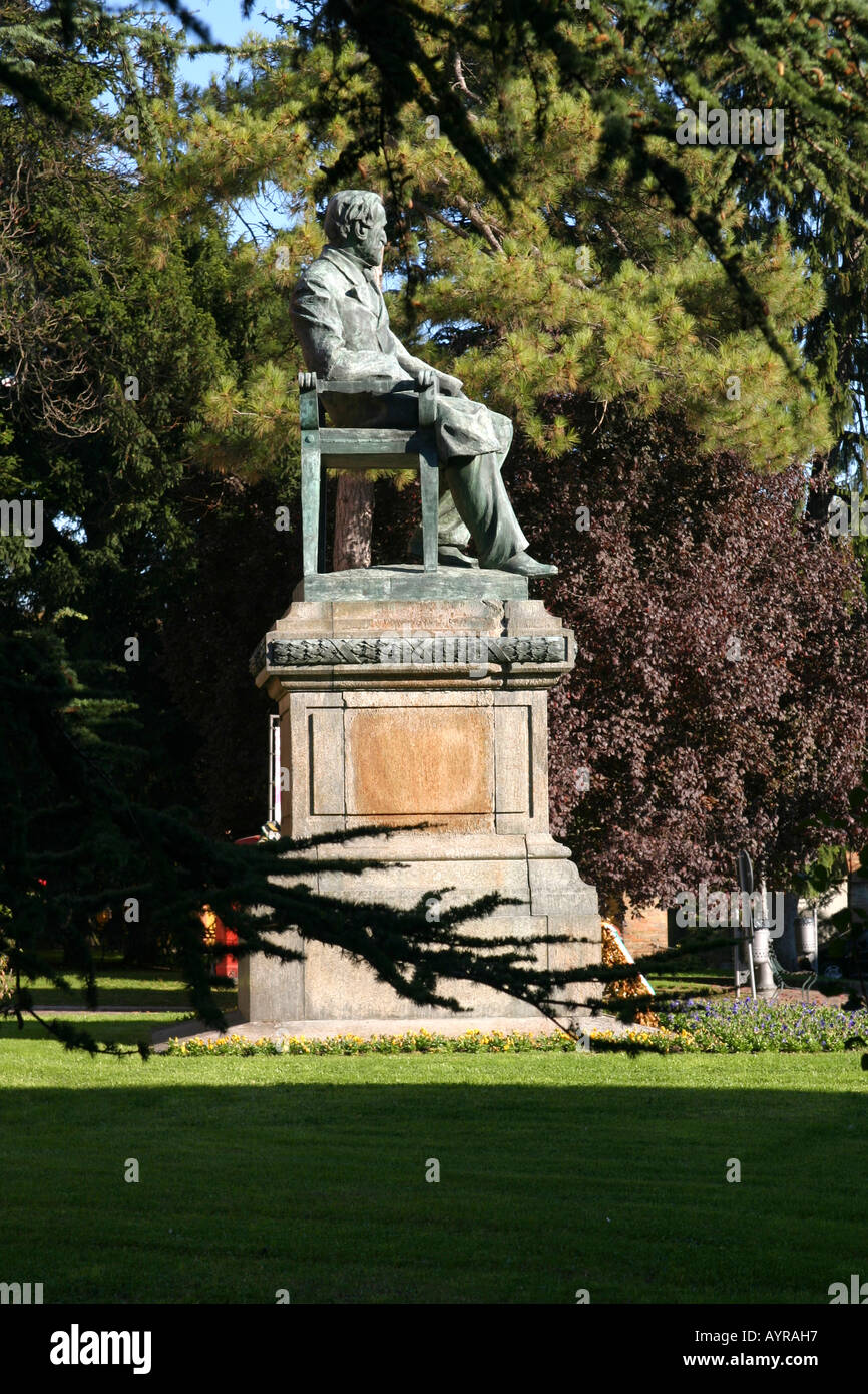 Statue of Giuseppe Verdi, Busseto, Italy Stock Photo - Alamy