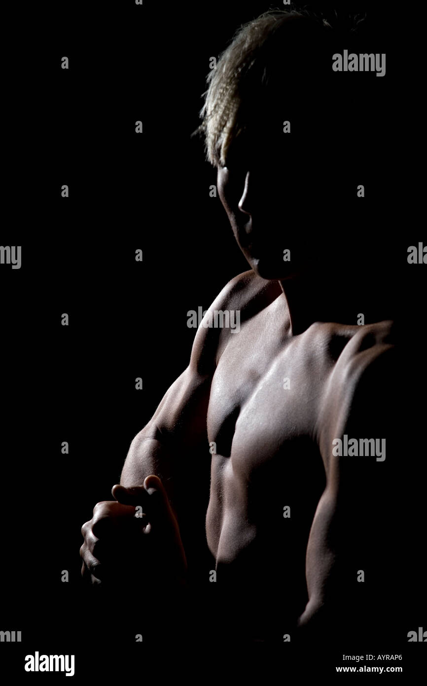 Black body builder hi-res stock photography and images - Alamy