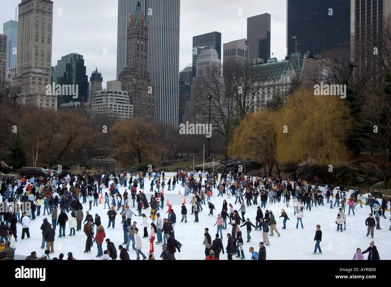 WOLLMAN MEMORIAL ICE SKATING RINK CENTRAL PARK MANHATTAN NEW YORK CITY ...